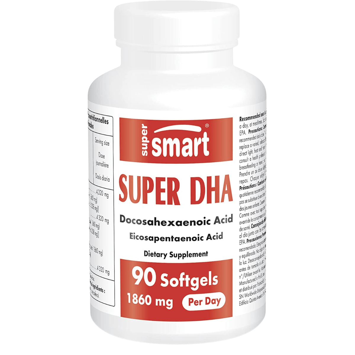 Super Smart Super DHA - 90 Cápsulas Blandas | Puro Estado Fisico