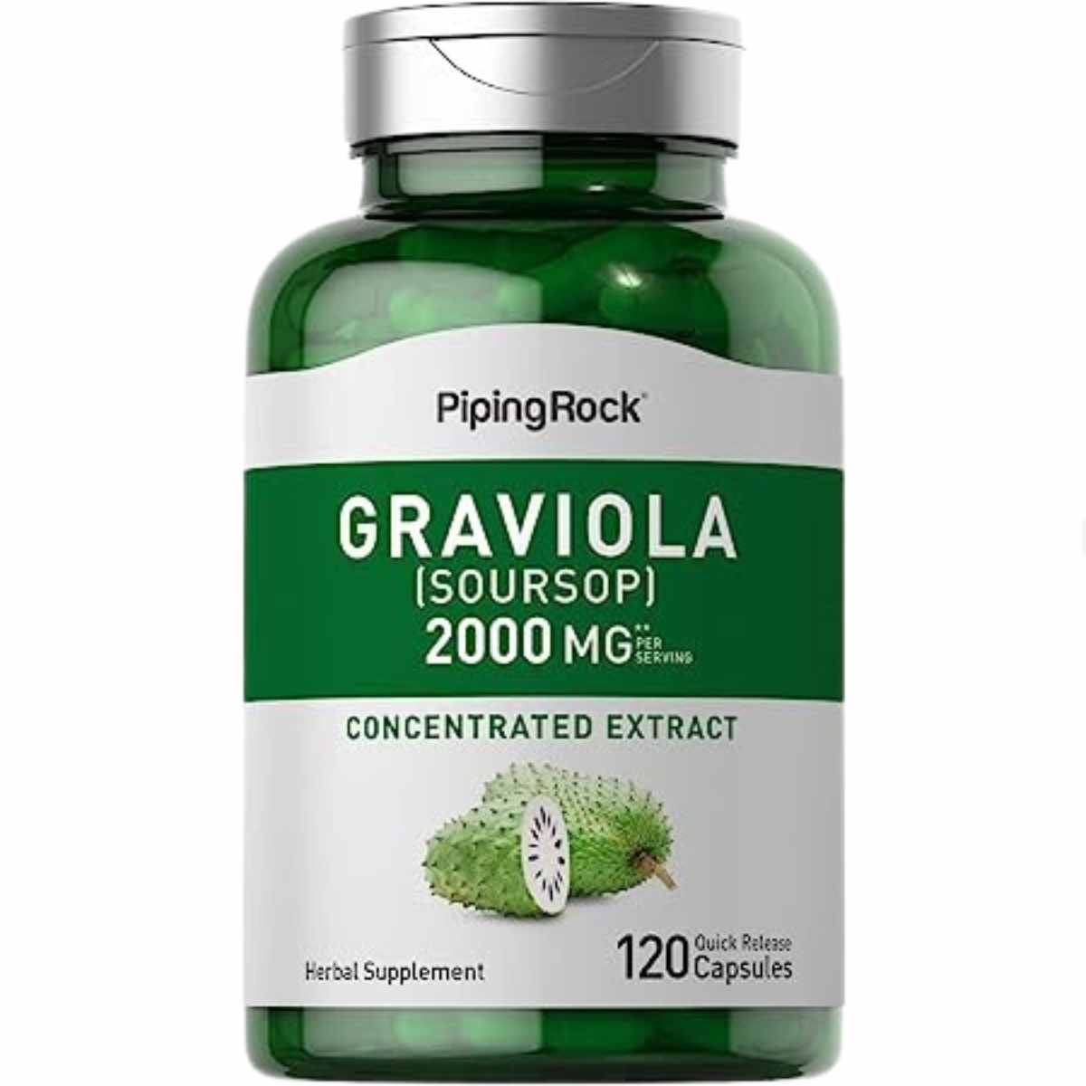 Graviola 2000 mg - 120 Cápsulas | Puro Estado Fisico