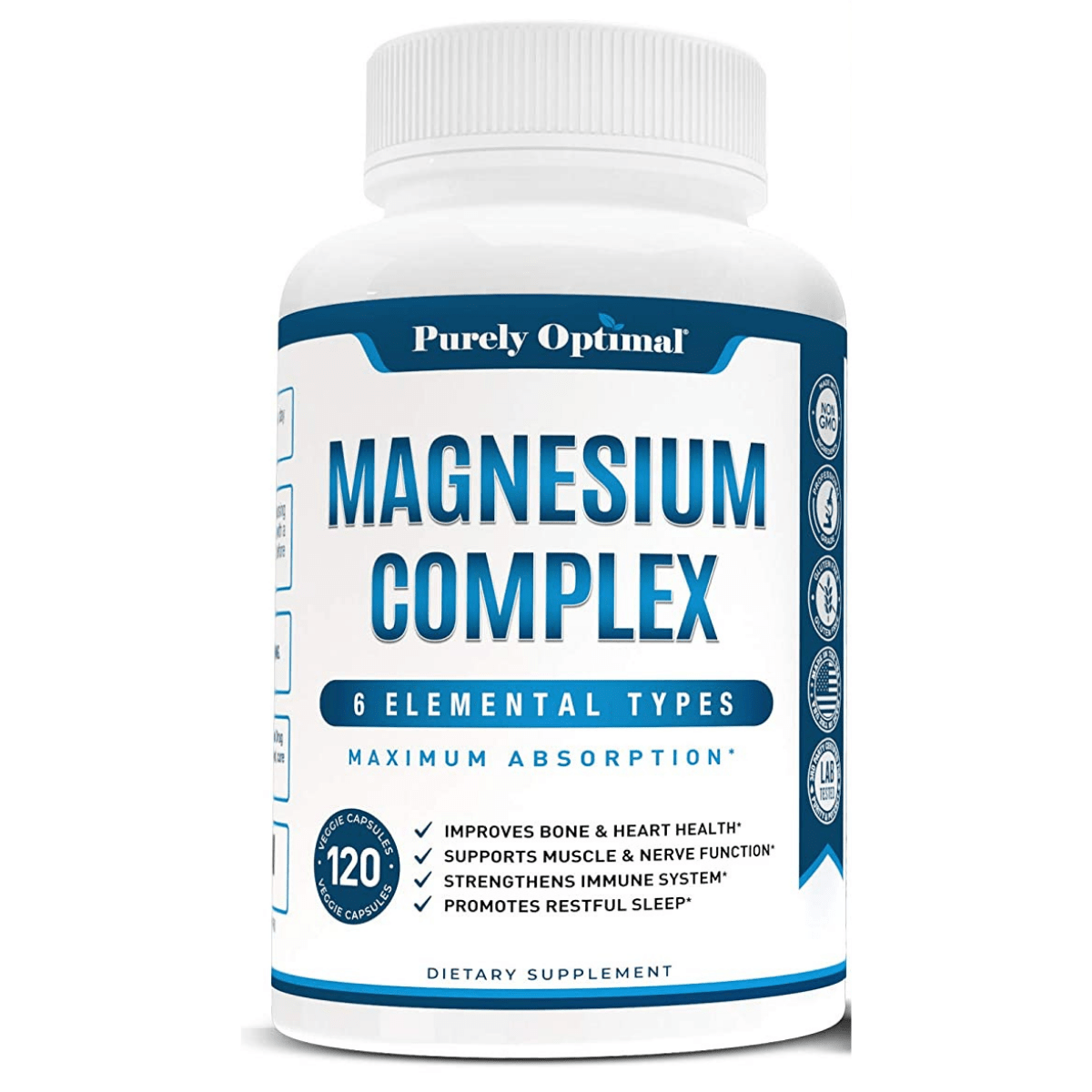 Purely Optimal Magnesium Complex - 120 Cápsulas Vegetales | Puro Estado ...