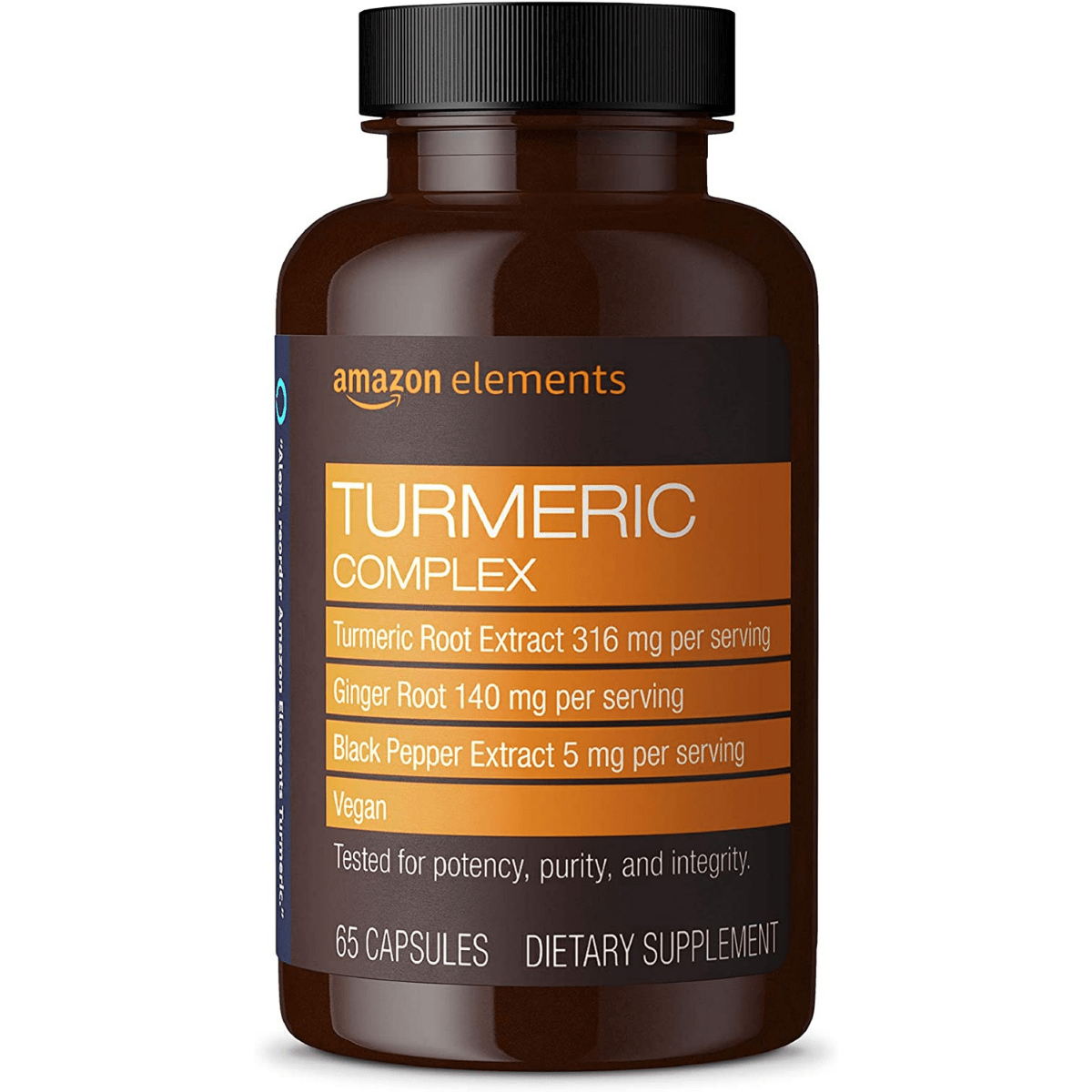 Amazon Elements Turmeric Complex - 65 Cápsulas | Puro Estado Fisico