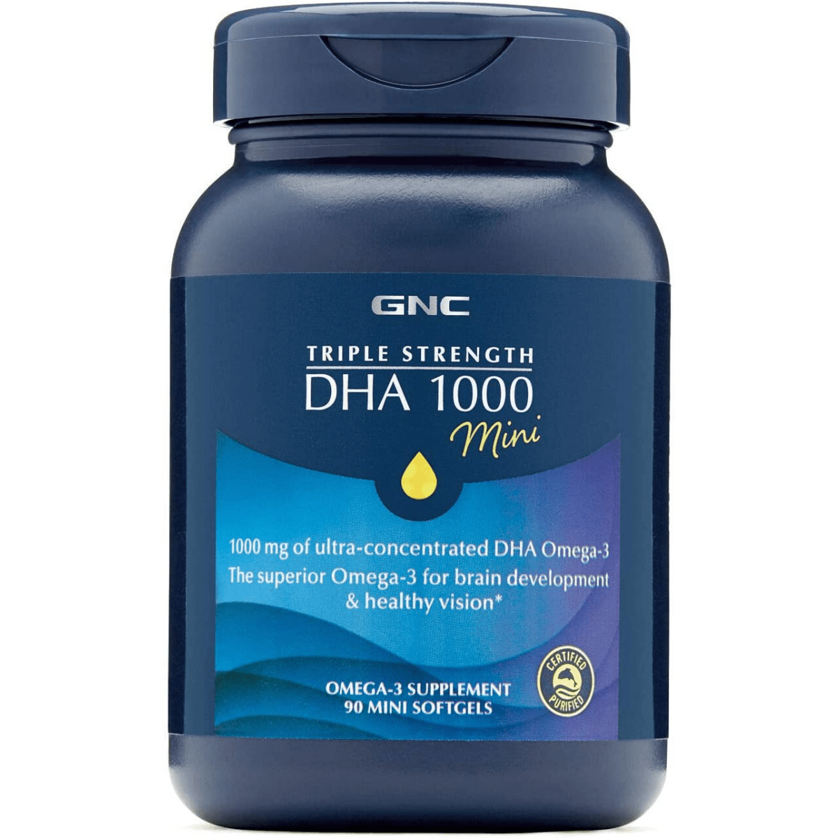 GNC Triple Strength DHA - 90 Cápsulas Blandas | Puro Estado Fisico