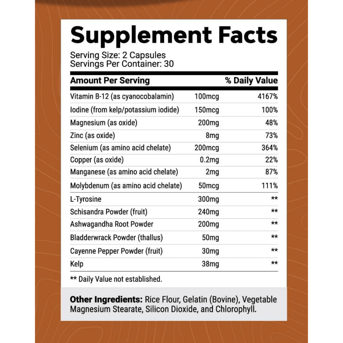 Natures Craft Thyroid Support - 60 Cápsulas