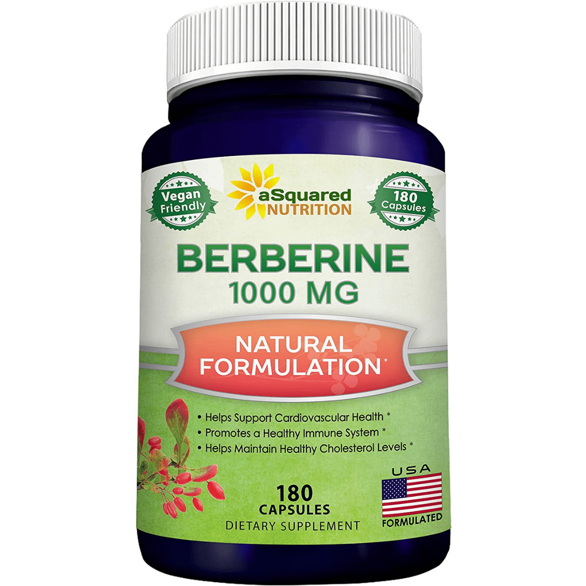 Berberina 1000 mg - 180 Cápsulas | Puro Estado Fisico