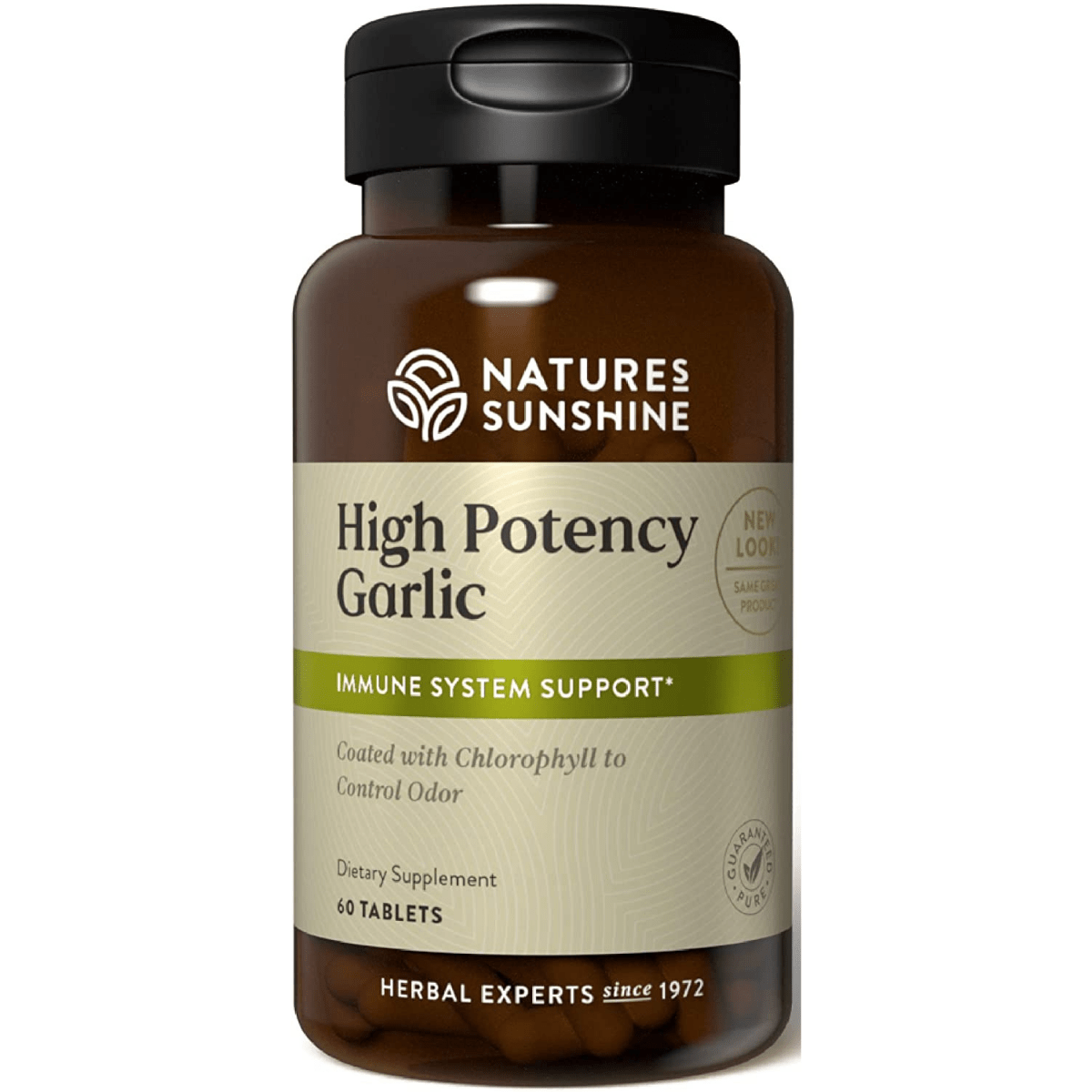 Nature's Sunshine High Potency Garlic - 60 Tabletas | Puro Estado Fisico