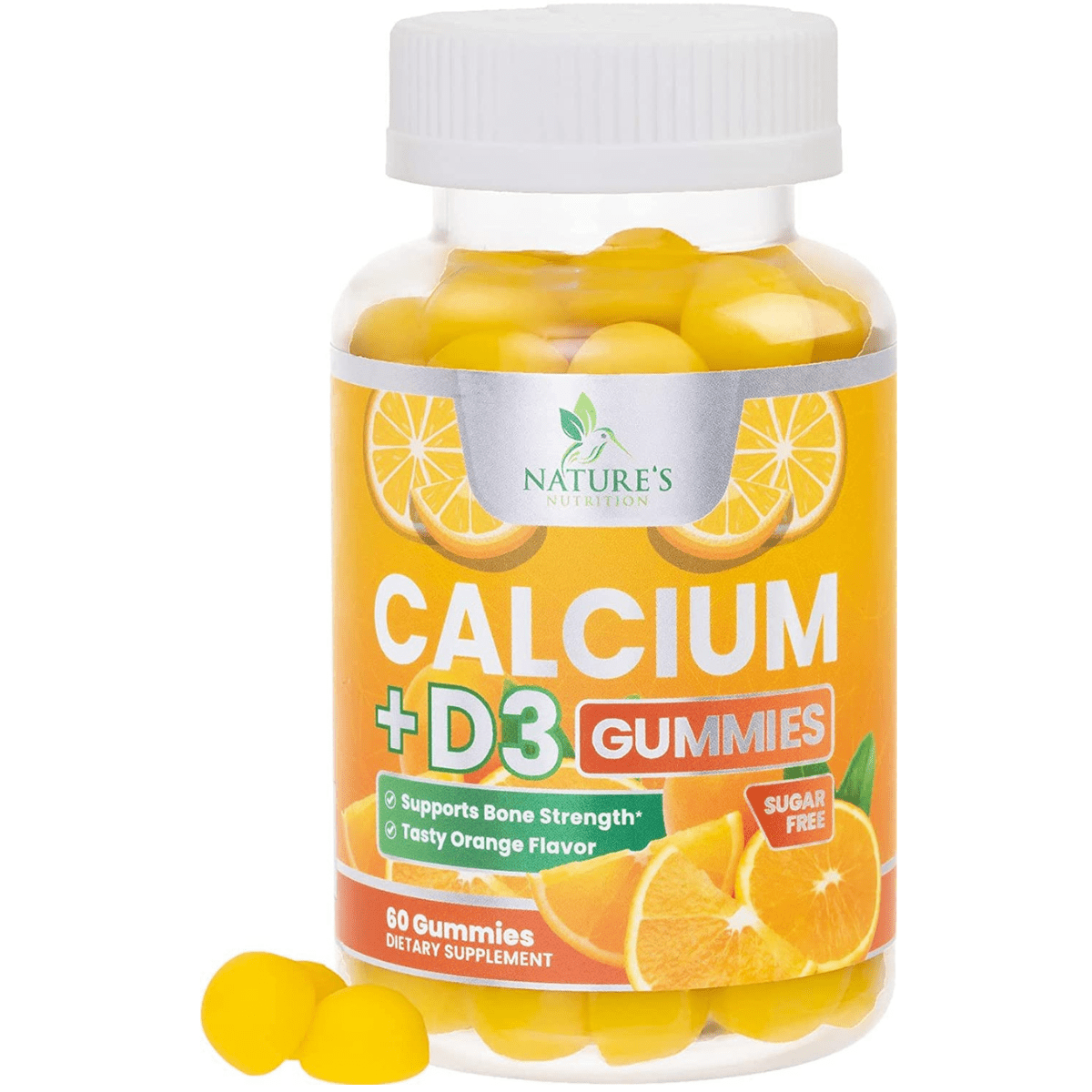 Calcio con Vitamina D3 - 60 Gomitas | Puro Estado Fisico