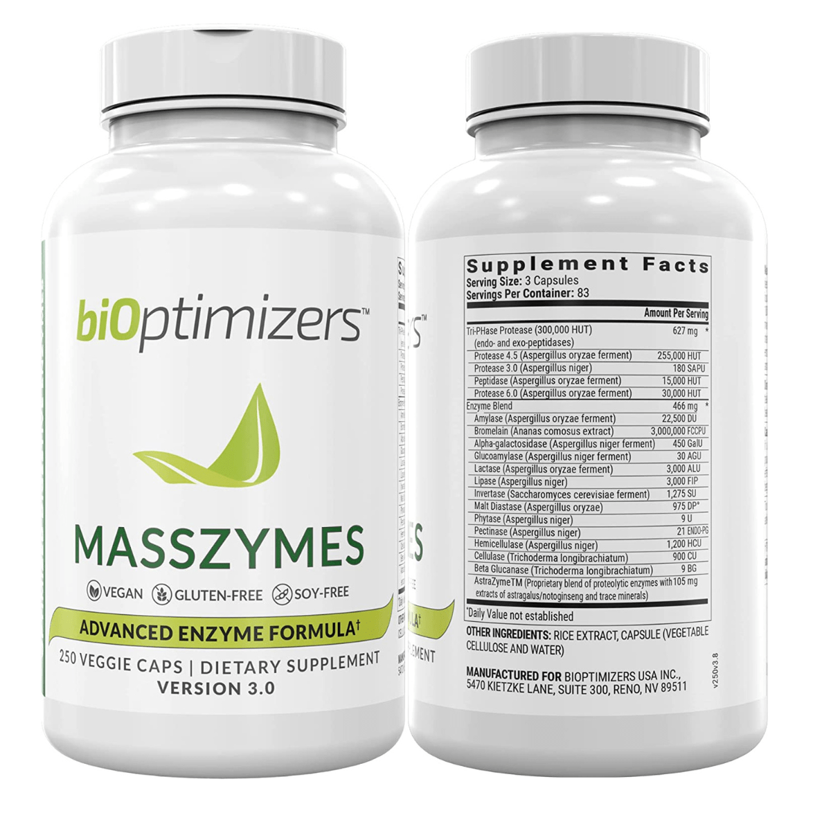 BiOptimizers MassZymes Version 3.0 + P3-OM Version 2.0