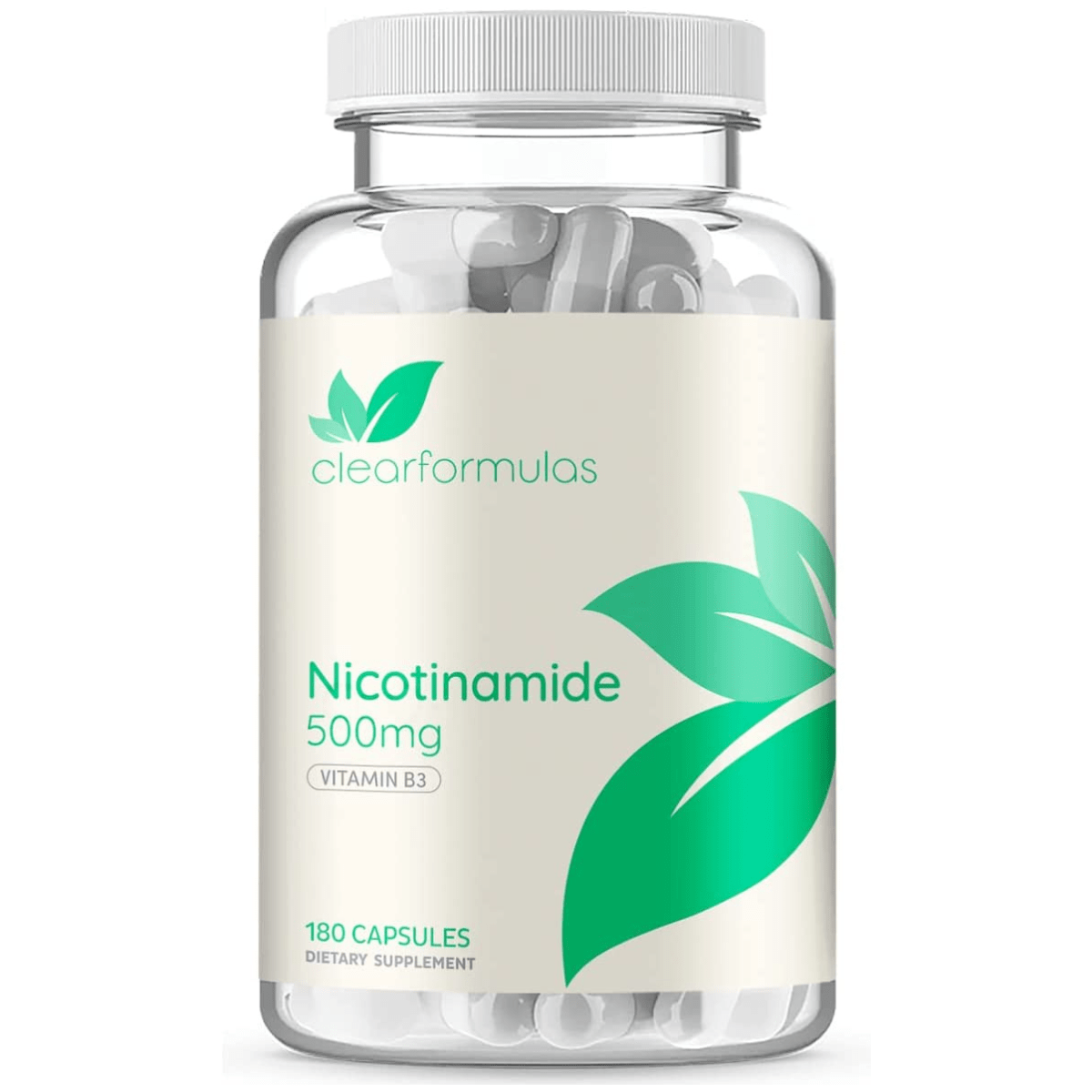 Nicotinamida 500 mg - 180 Cápsulas | Puro Estado Fisico
