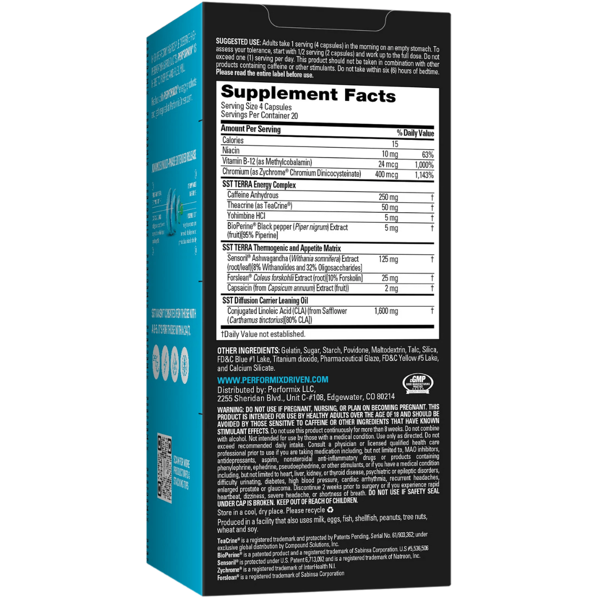 PERFORMIX SST Cuts Super Suspension Thermogenic with CLA - 80 Cápsulas ...