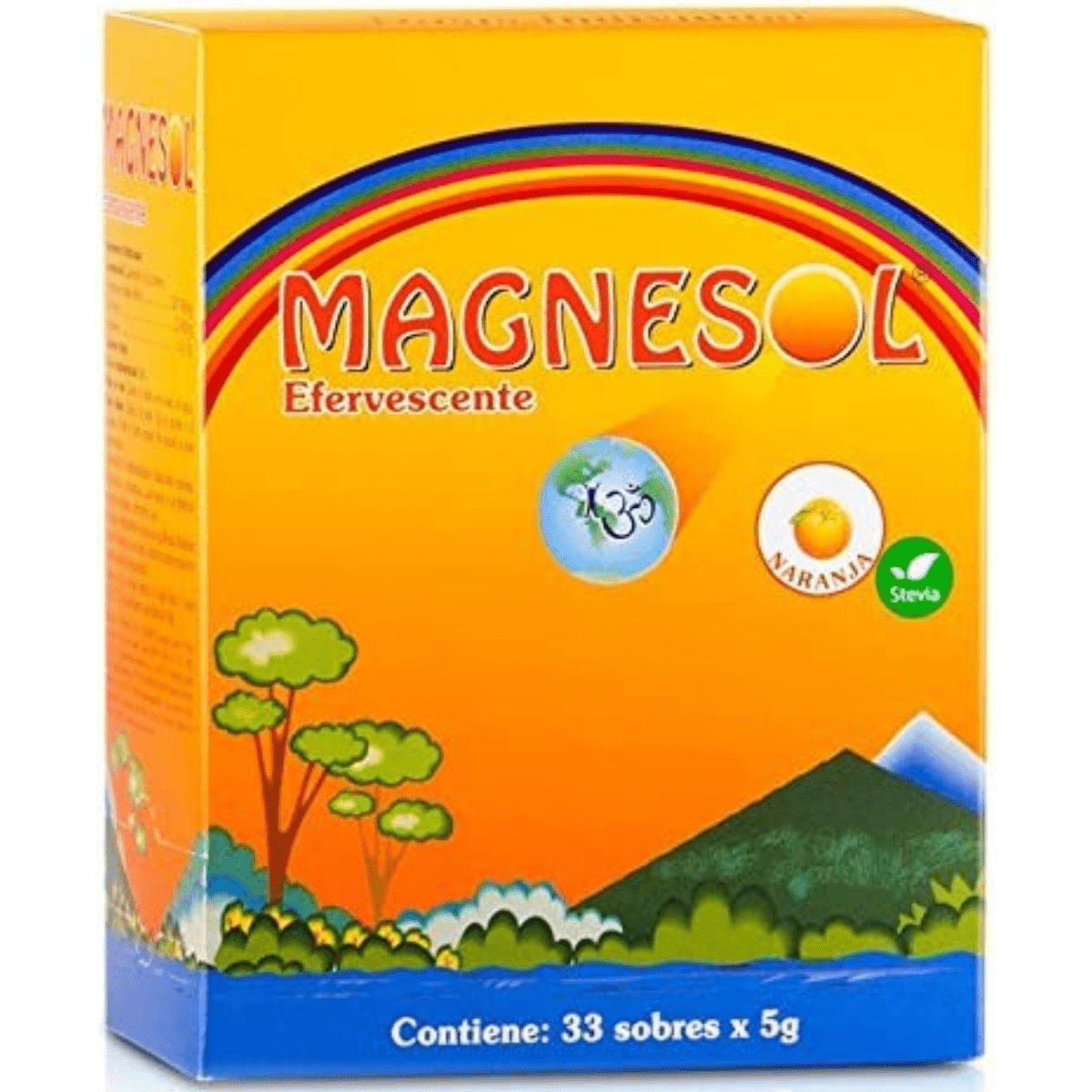 Magnesol Efervescente (Magnesio con Zinc) - 33 Sobres | Puro Estado Fisico