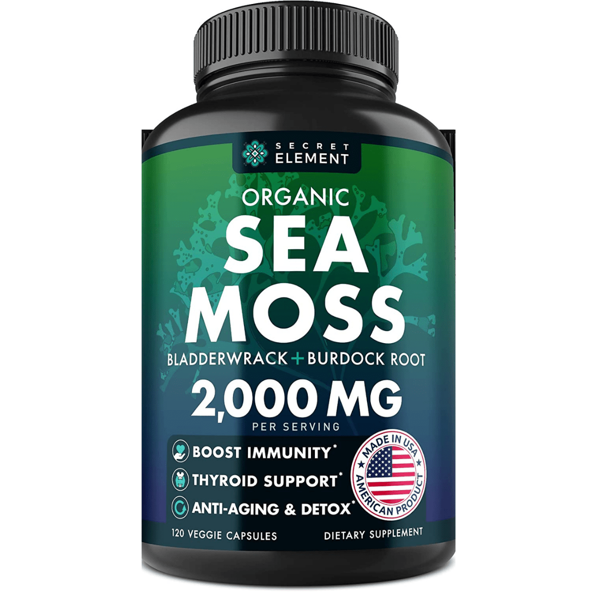 Secret Element Musgo Marino 120 Cápsulas Vegetales | Puro Estado Fisico