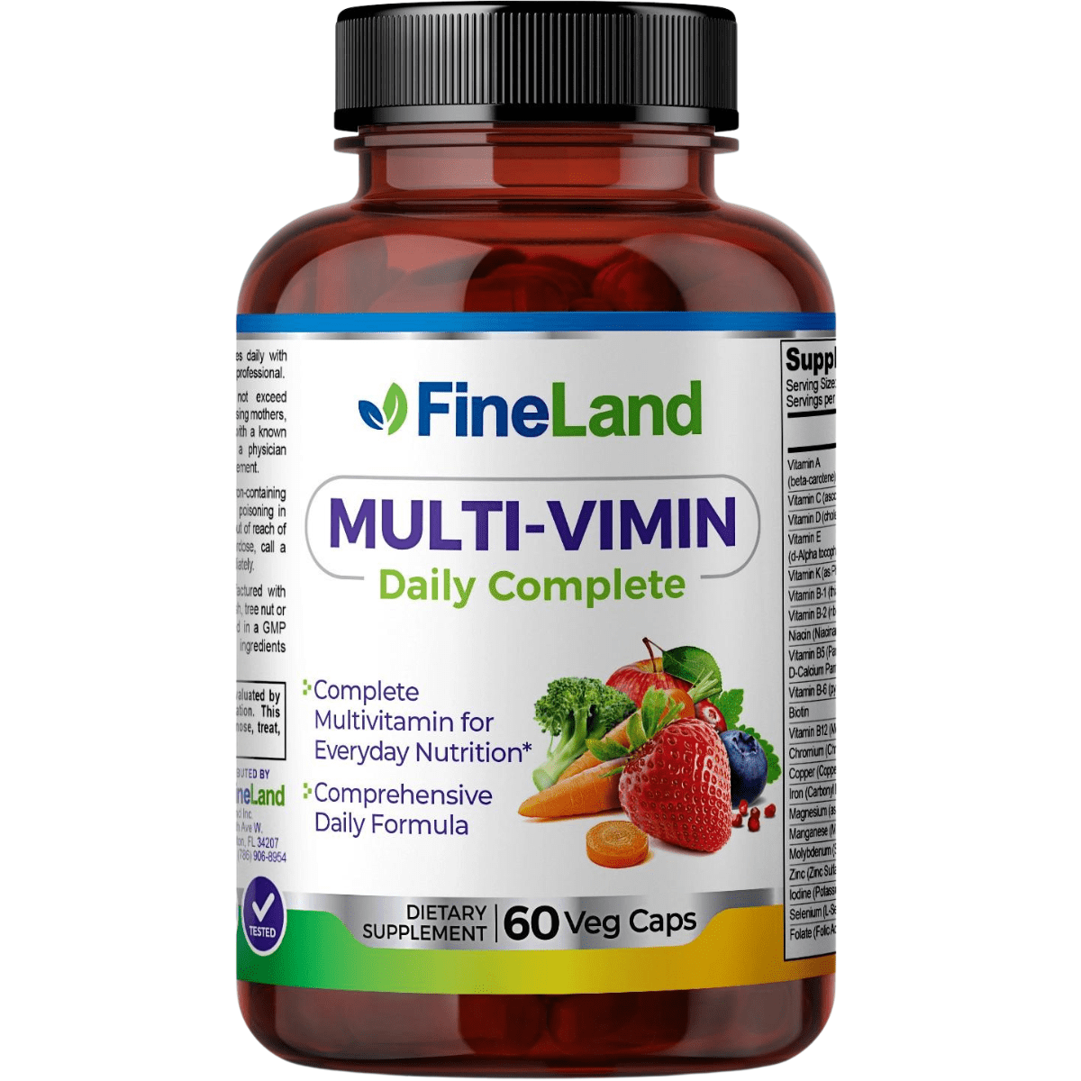 Fineland Multivitaminico - 60 Cápsulas Vegetales | Puro Estado Fisico