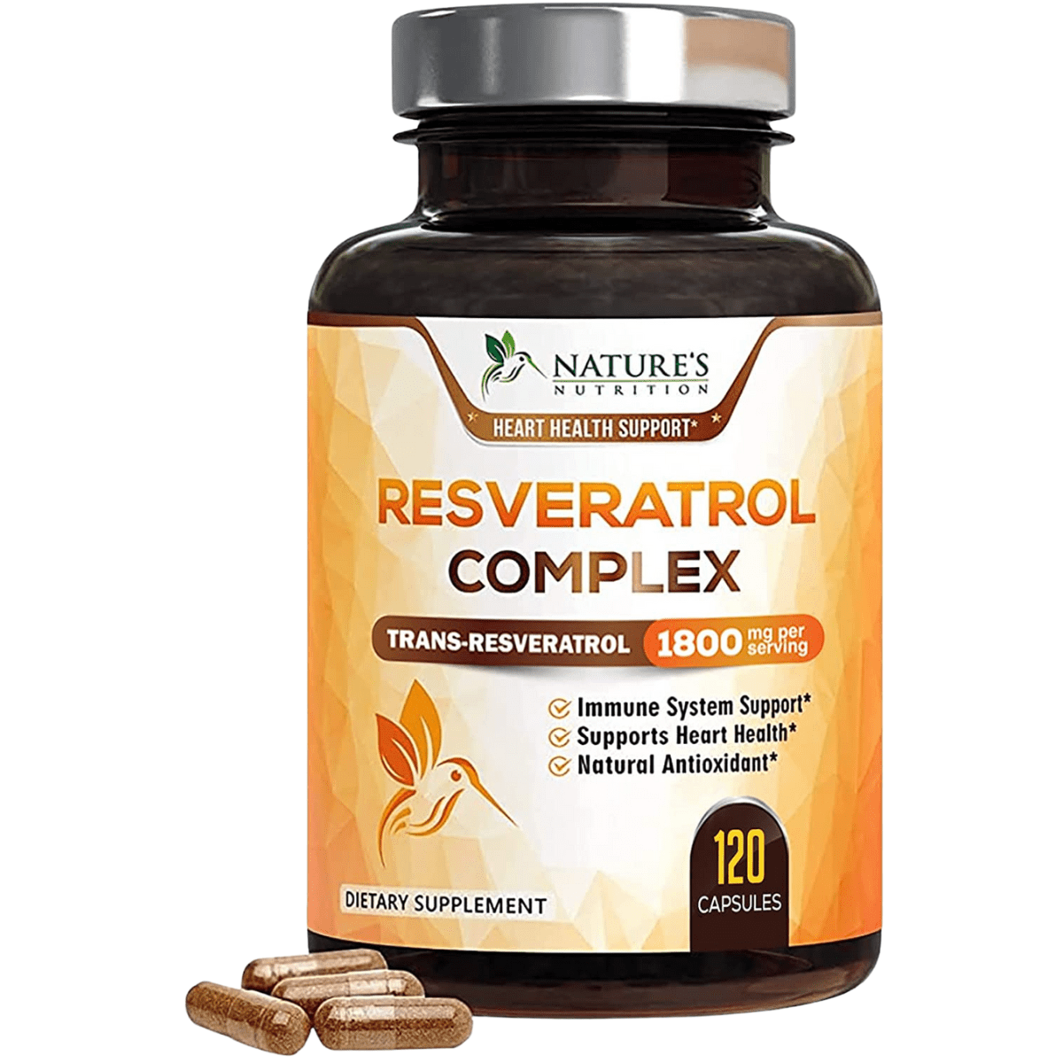 Nature's nutrition Complejo de Resveratrol 1800 mg - 120 Cápsulas ...