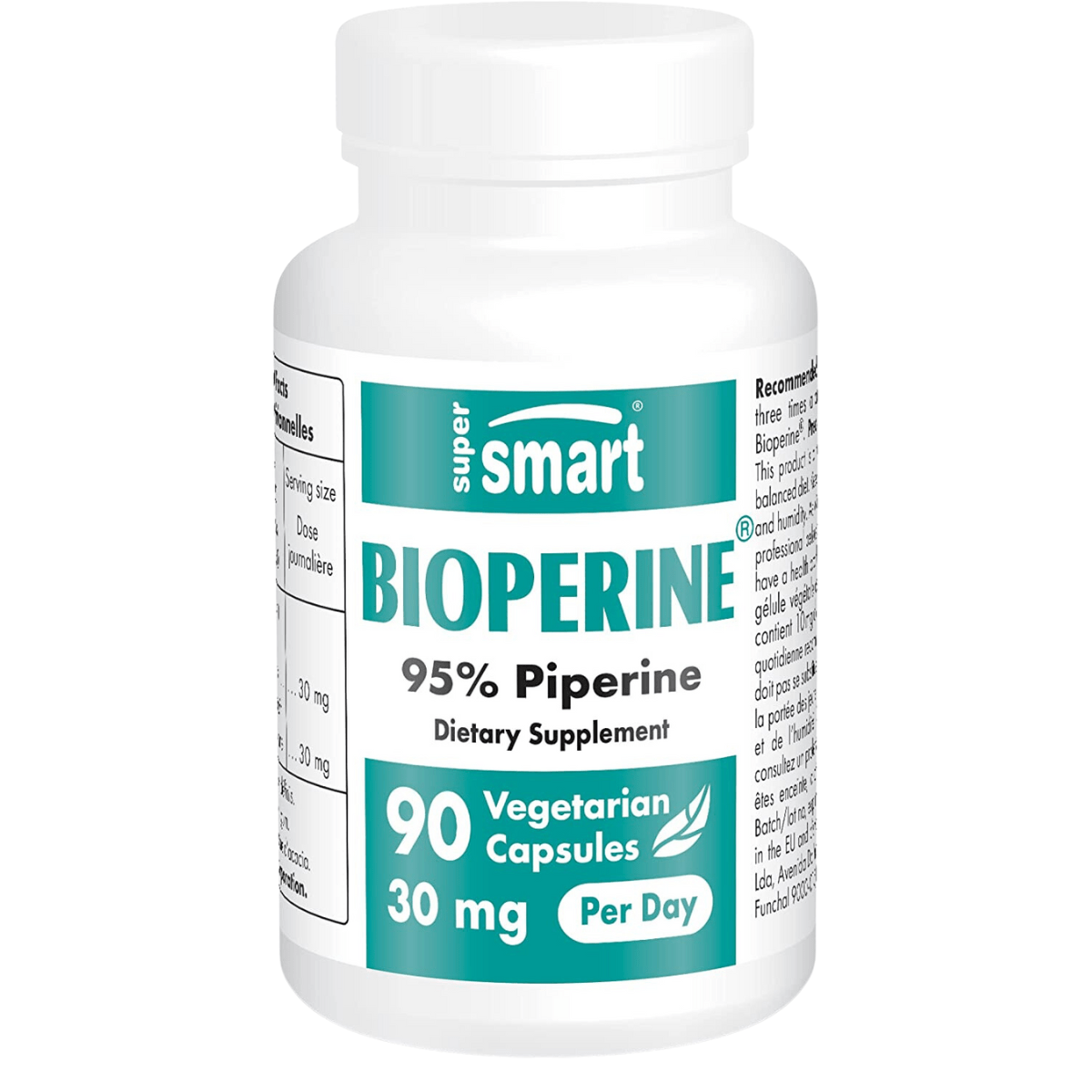 Super Smart Bioperina - 90 Cápsulas Vegetarianas | Puro Estado Fisico