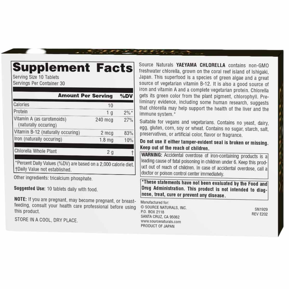 Clorela - 300 Tabletas