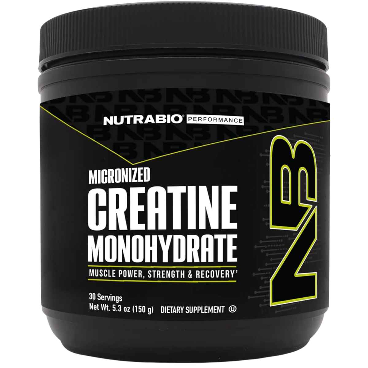 NutraBio Monohidrato de Creatina - Polvo | Puro Estado Fisico